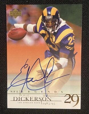 2001 UD Legends ERIC DICKERSON AUTO Upper Deck Autograph SP SSP | eBay