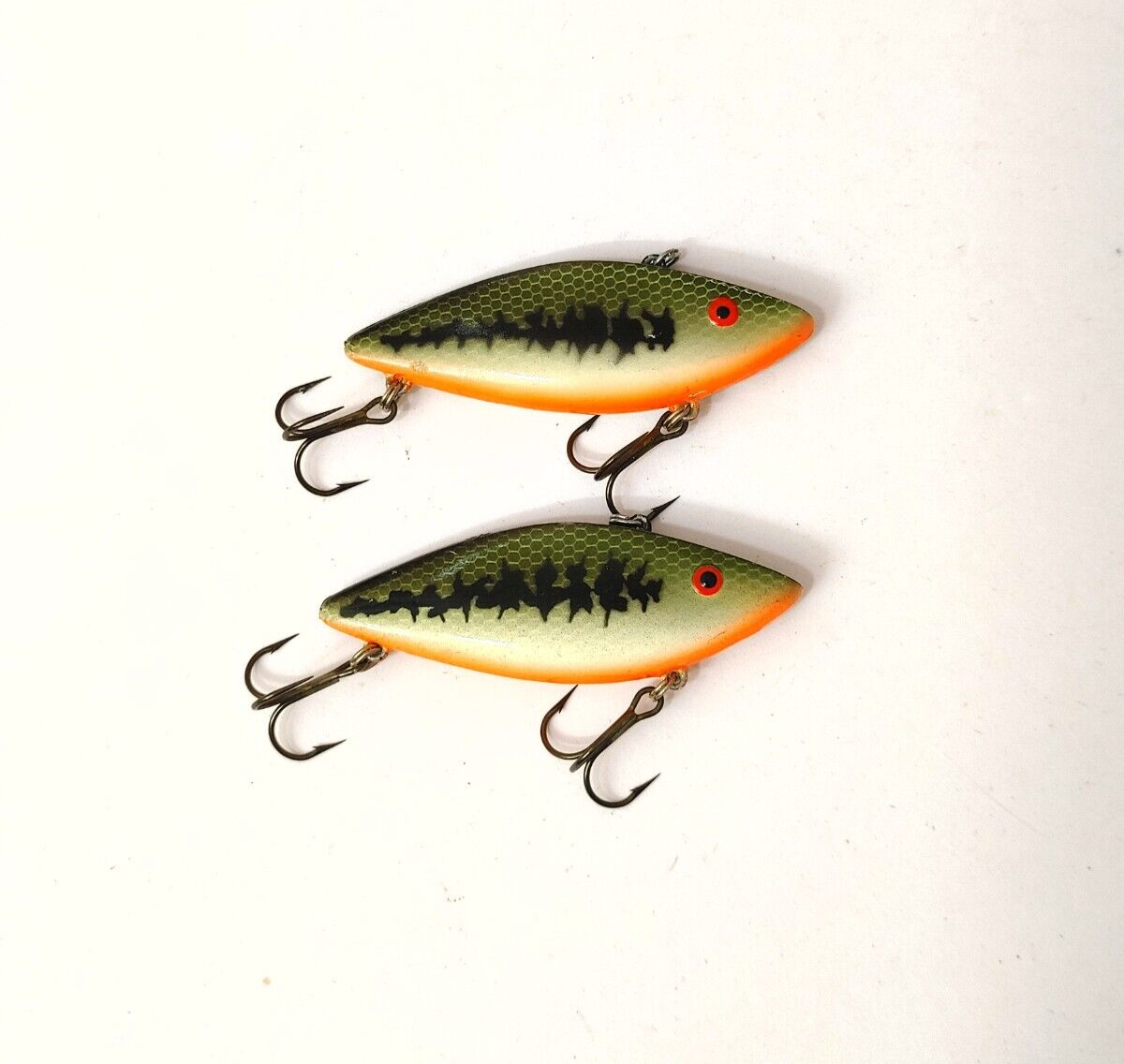 (2) Vintage Bomber RatL RRR A Lipless Crankbait Fishing Lure Lot of 2 ...