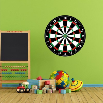 Wandtattoo Dart Scheibe Original Darts Sport Wand Aufkleber Deko Geschenk 40 cm | eBay