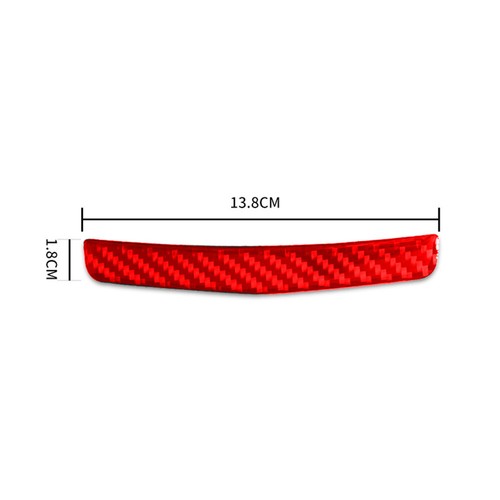 Red Carbon Fiber Rear Air Vent Outlet Strip Cover Trim For Cadillac ATS ...
