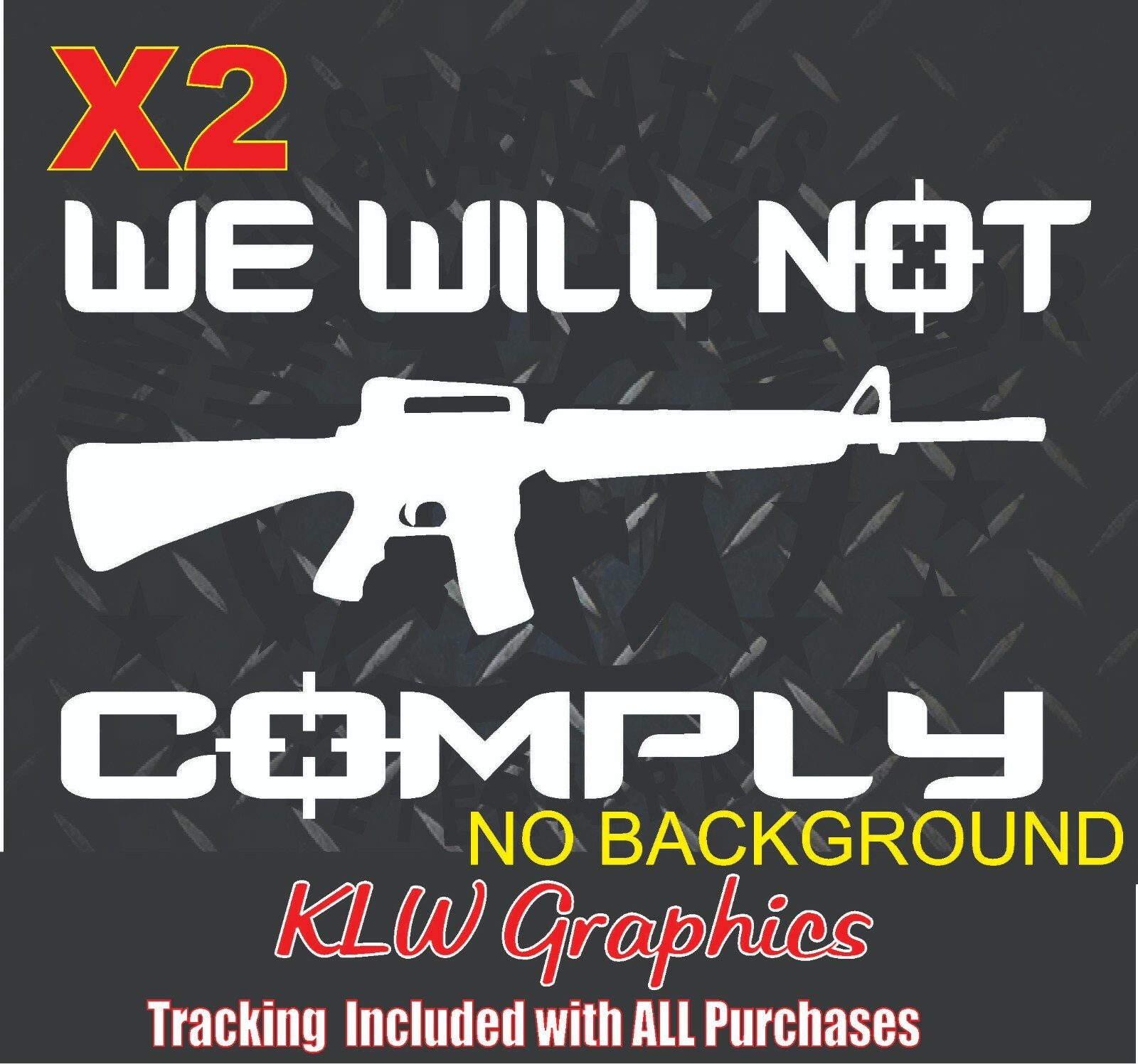 Virginia 2nd Amendment Decal Sticker 100% Pro Gun WE Will Not Comply ...