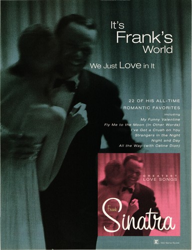 Frank Sinatra Greatest Love Songs It's Frank's World Print Advert | eBay