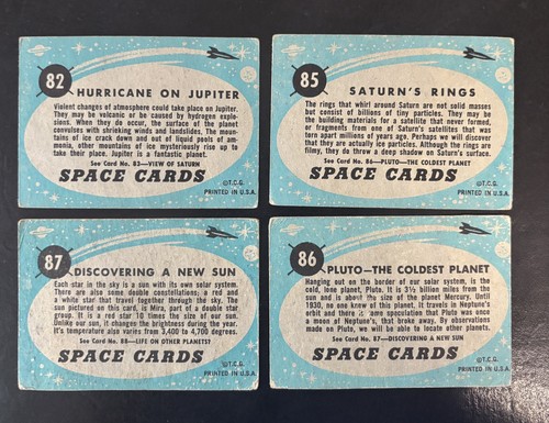 Vintage 1957 Topps Space Cards - Target: Moon - 28 Card Lot - Good ...