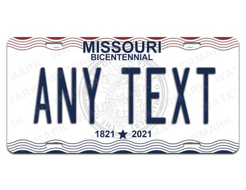 Customized Missouri Bicentennial State License Plate MO Replica ...