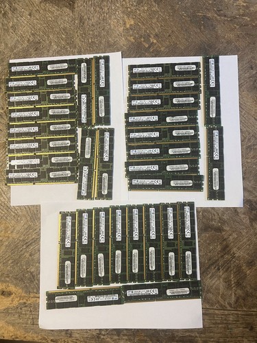 LOT OF (32) Samsung 16GB 2Rx4 PC3L-12800R-11-12-E2-D3 ECC REG Memory ...