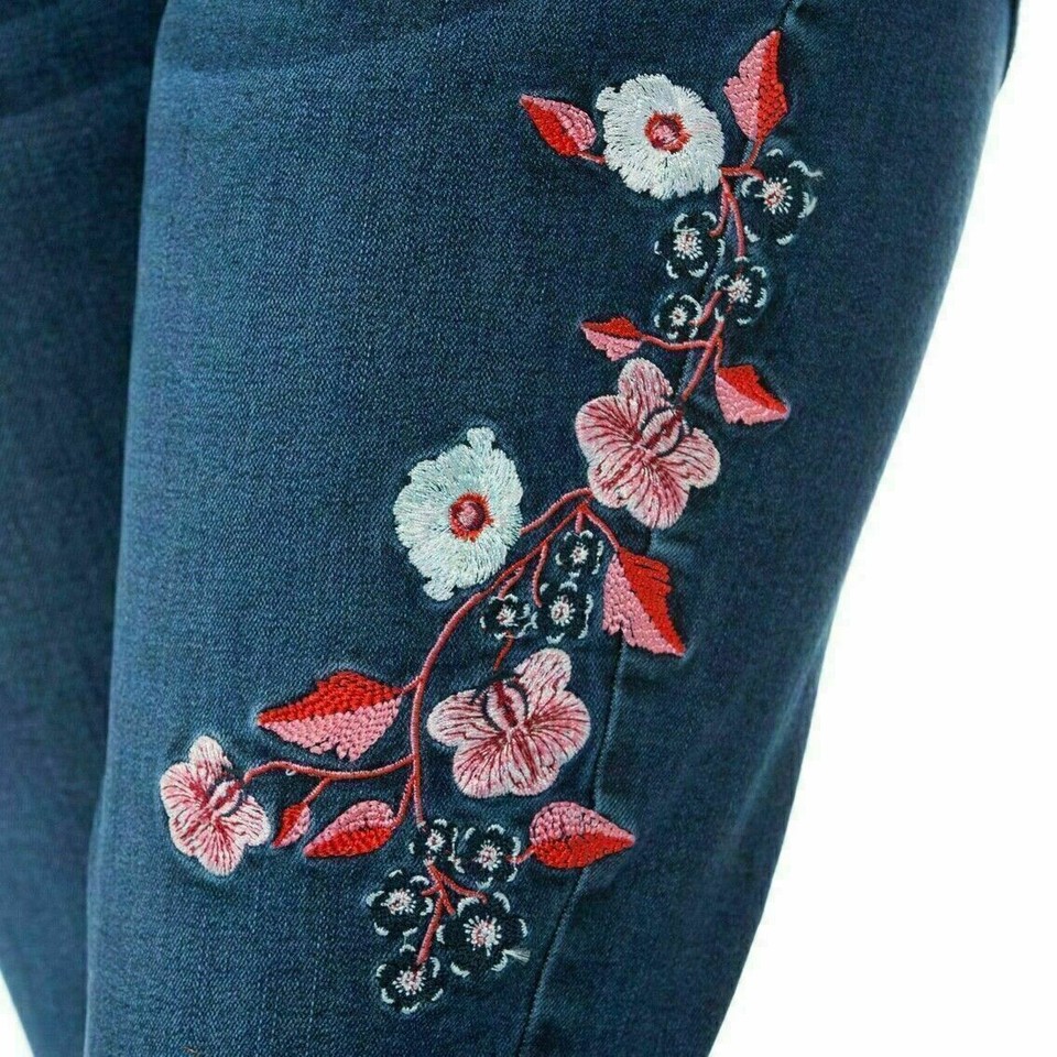Cherokee Women's Capri Jeans with Embroidery -Sizes 2, 10, 12 | eBay