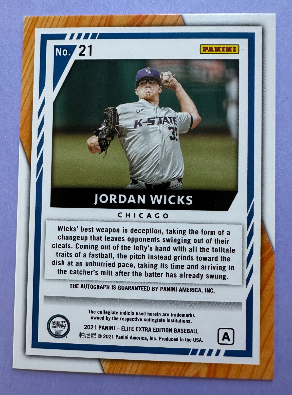 2021 Panini Elite Extra Edition - #21 Jordan Wicks /999 (RC) for sale ...
