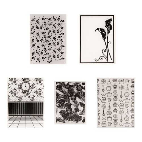 Embossing Folder Flower Clock Stencils for Card Making Scrapbooking ...