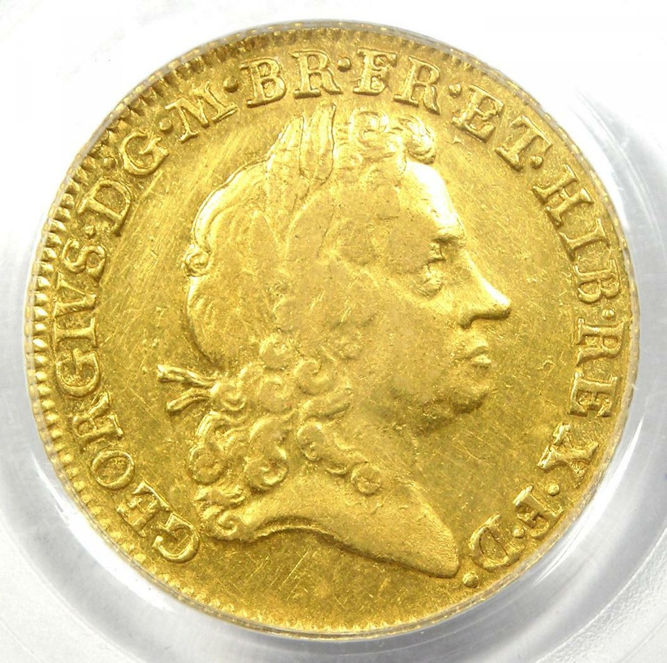 1715 England Britain George I Gold Guinea Coin 1G - PCGS Genuine - AU ...