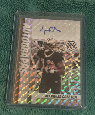 2021 Marques Colston Auto Panini Mosaic Autograph New Orleans Saints ...