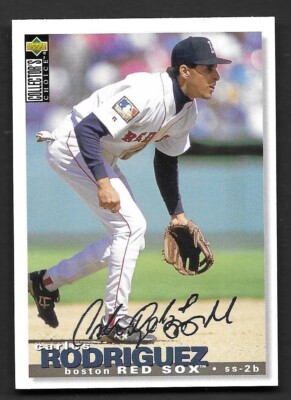 1995 Collector's Choice Silver Signature #407 Carlos Rodriguez Boston ...