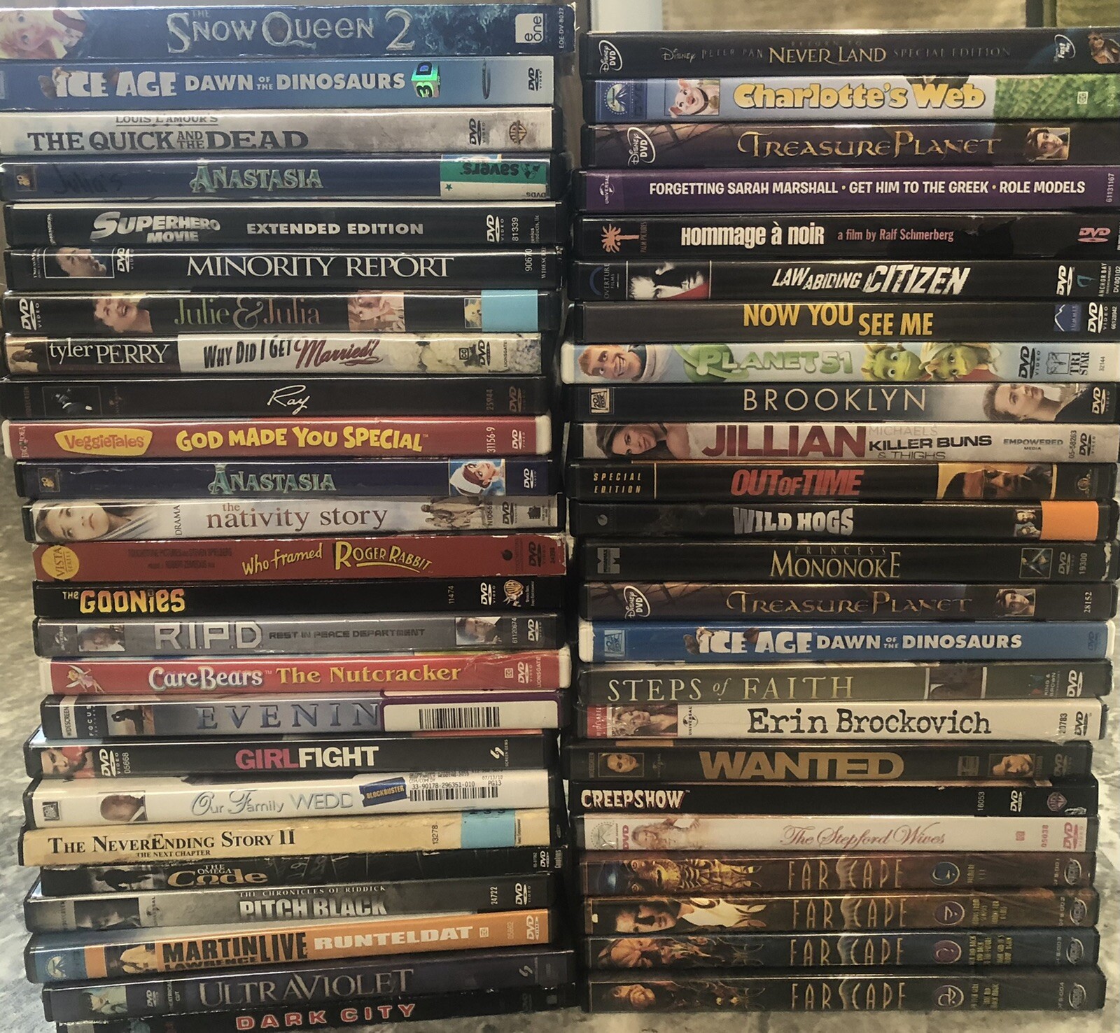 Lot of 50 DVDs - Wholesale / Bulk DVDs Lot - A-List DVD Movies - AS ...
