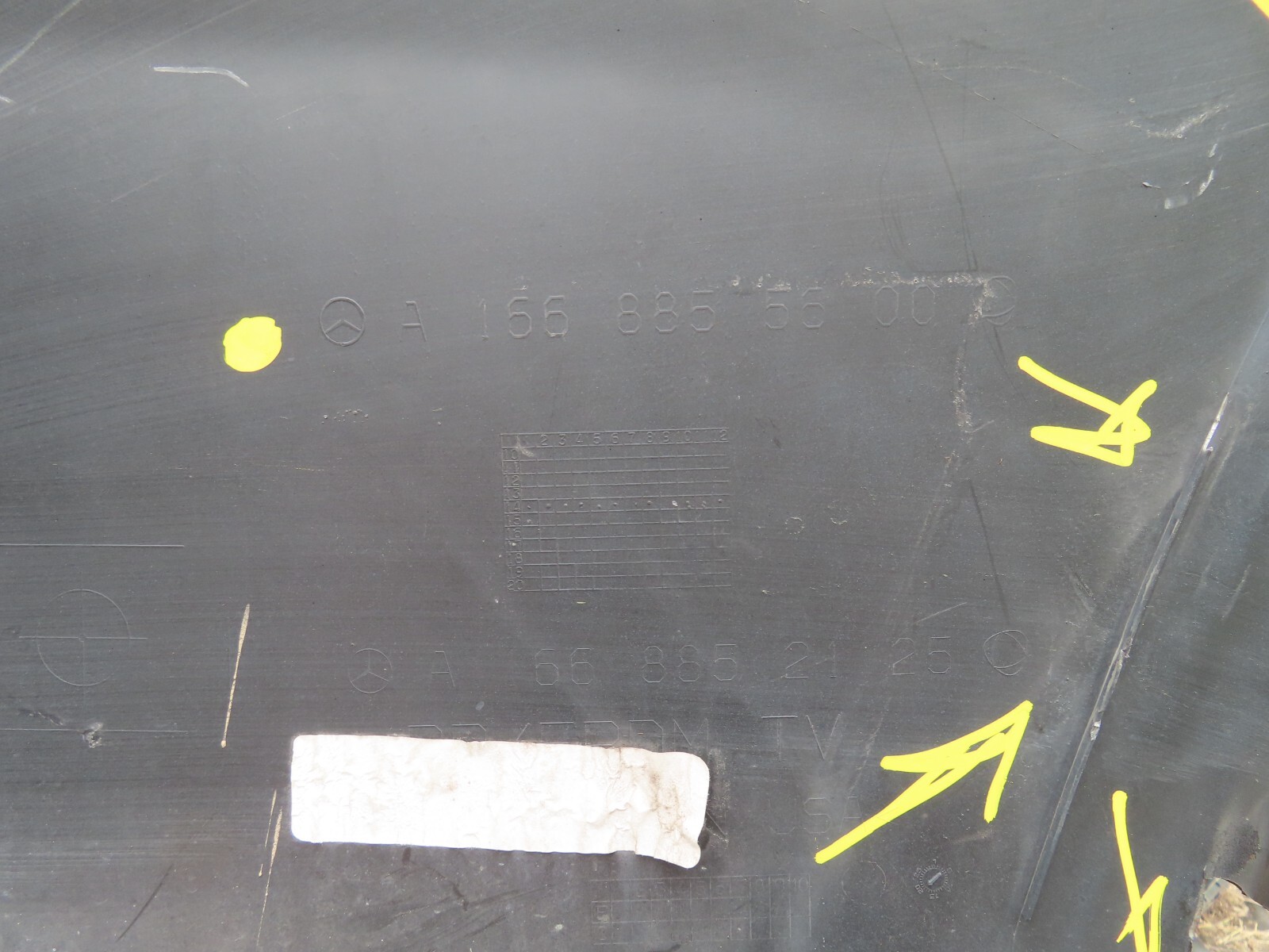 2013-2016 MERCEDES GL450 X166 REAR BUMPER COVER W/ LOWER VALANCE OEM ...