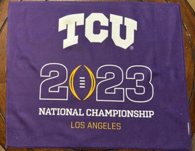 2023 CFP TCU Horned Frogs Football Hypnotoad Rally Towel SGA College ...