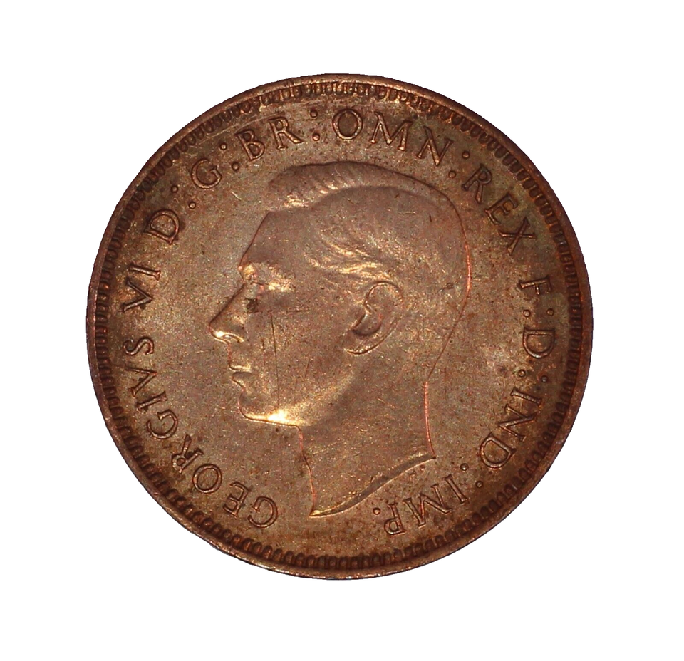 1944 GREAT BRITAIN FARTHING - GEORGE VI - AU/UNC? - KM843 | eBay