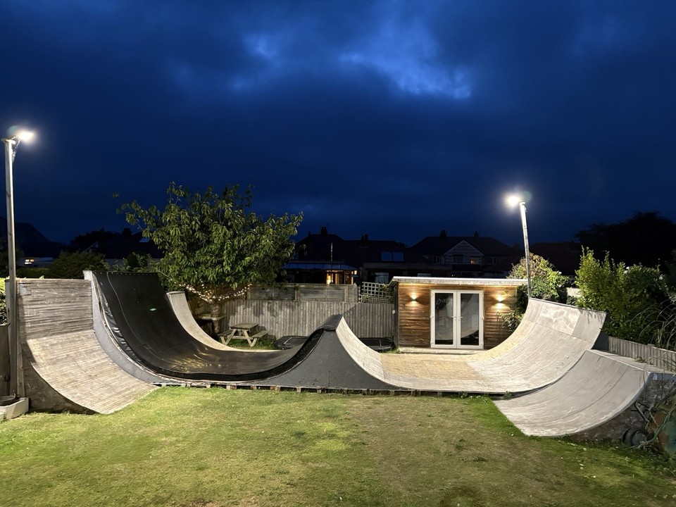 Skate, Scooter, Bmx, Skatepark Half Pipe, Mini, Spine And Resi Training ...