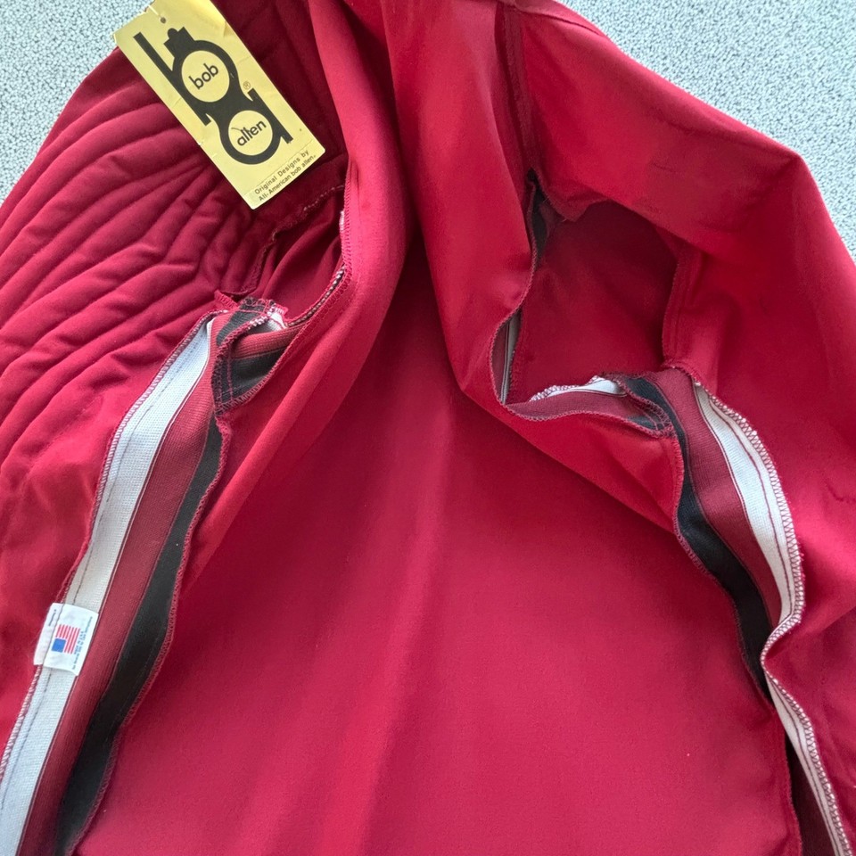 Bob Allen Shooting Jacket Red Maroon Quilted Padded Size M Made in USA ...