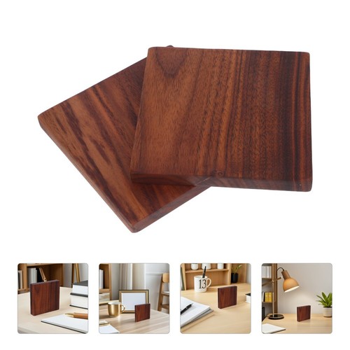 2pcs Plywood Sheets: 4x4" Walnut Craft Boards 1cm/0.39" Thick ...