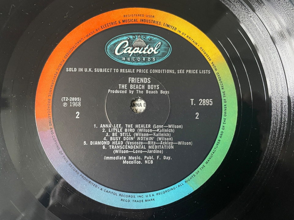 The Beach Boys: 1968 UK Capitol Records Mono LP: 'Friends' _NM / EX | eBay