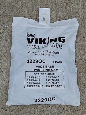 Viking Tire Chains 3229QC By Quality Chain Corp - Light Truck Wide Base ...
