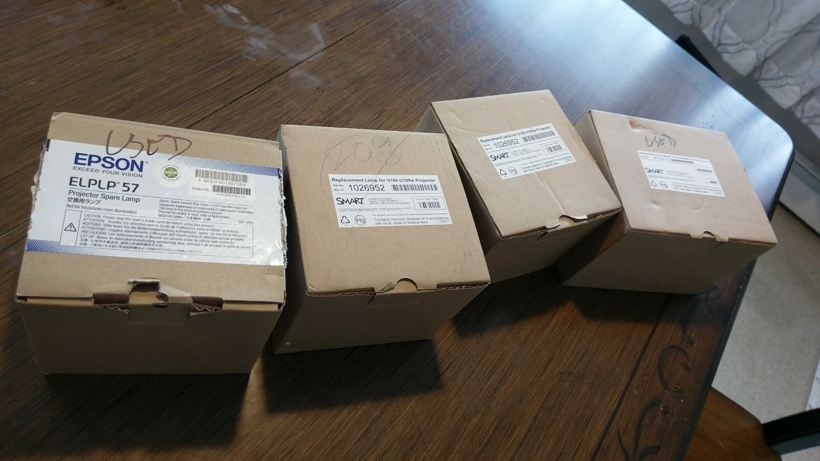 Smart UF75 and UF75w, Smart U100-U100w(2), Epson 57(Lof of 4) Projector ...