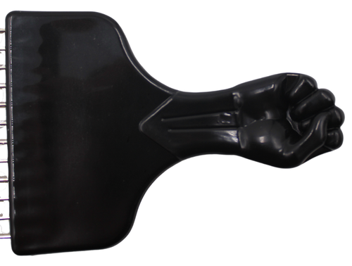 (3) Metal Afro African Black Lives Matter Power BLM Fist Detangle Comb ...