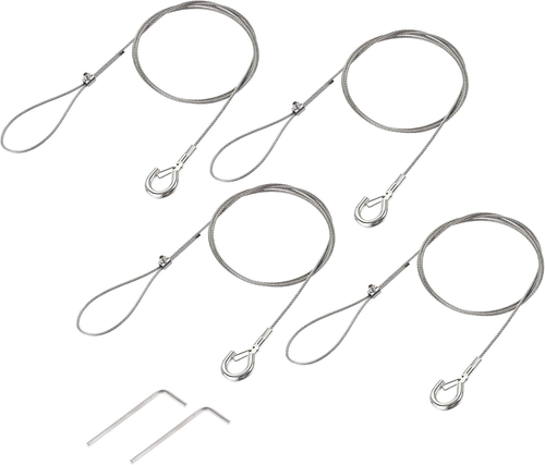 Picture Hanging Wire Kit, 4Set 1M Adjustable Hanger Wire Hook for Home ...