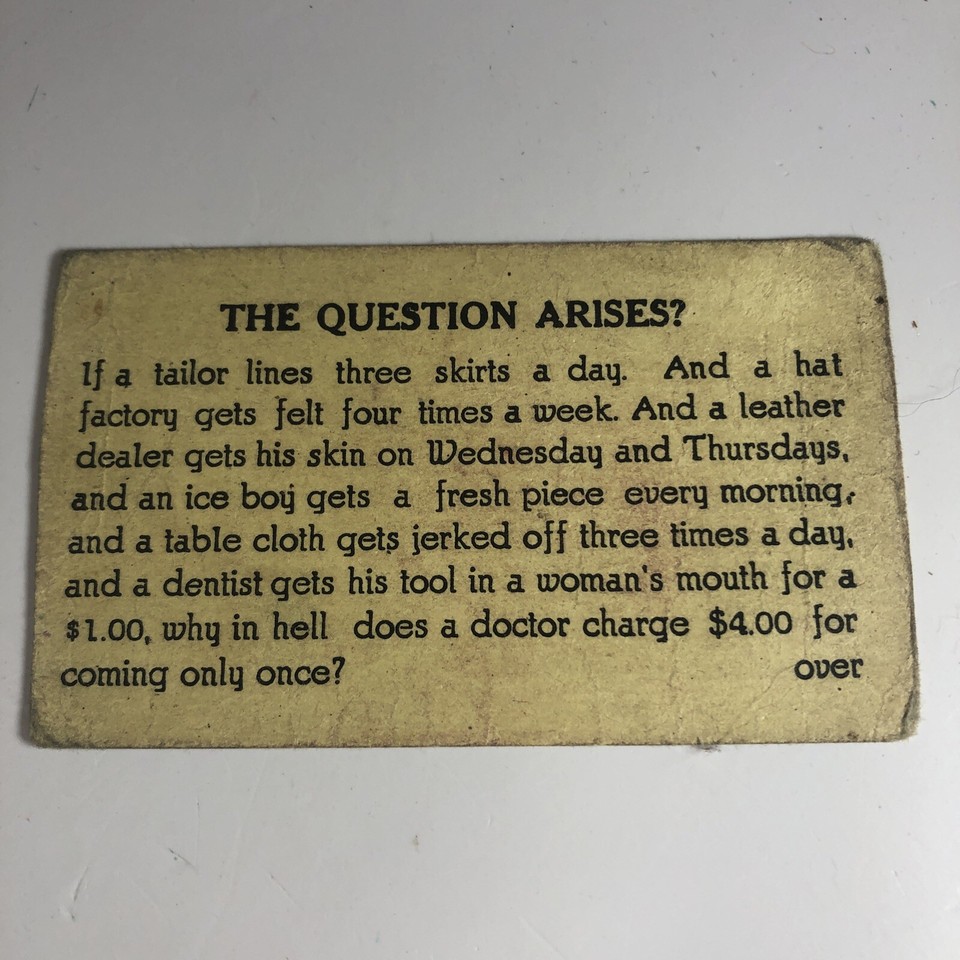 Vintage Business Card Ray's Snack Bar West Main St Dover - Foxcroft ...