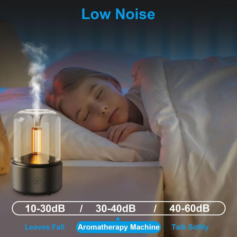 Essential Oil Diffuser with Atmosphere Night Lights Ultrasonic Aroma ...