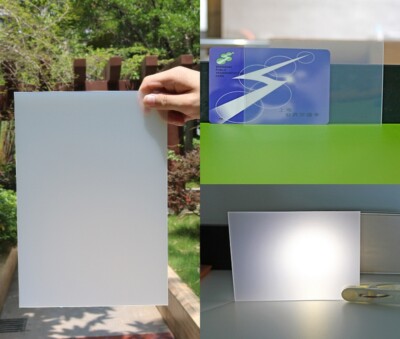 10 Sheets 62x43cm Frosted Polypropylene Plastic Paper Graphic Arts 12 ...