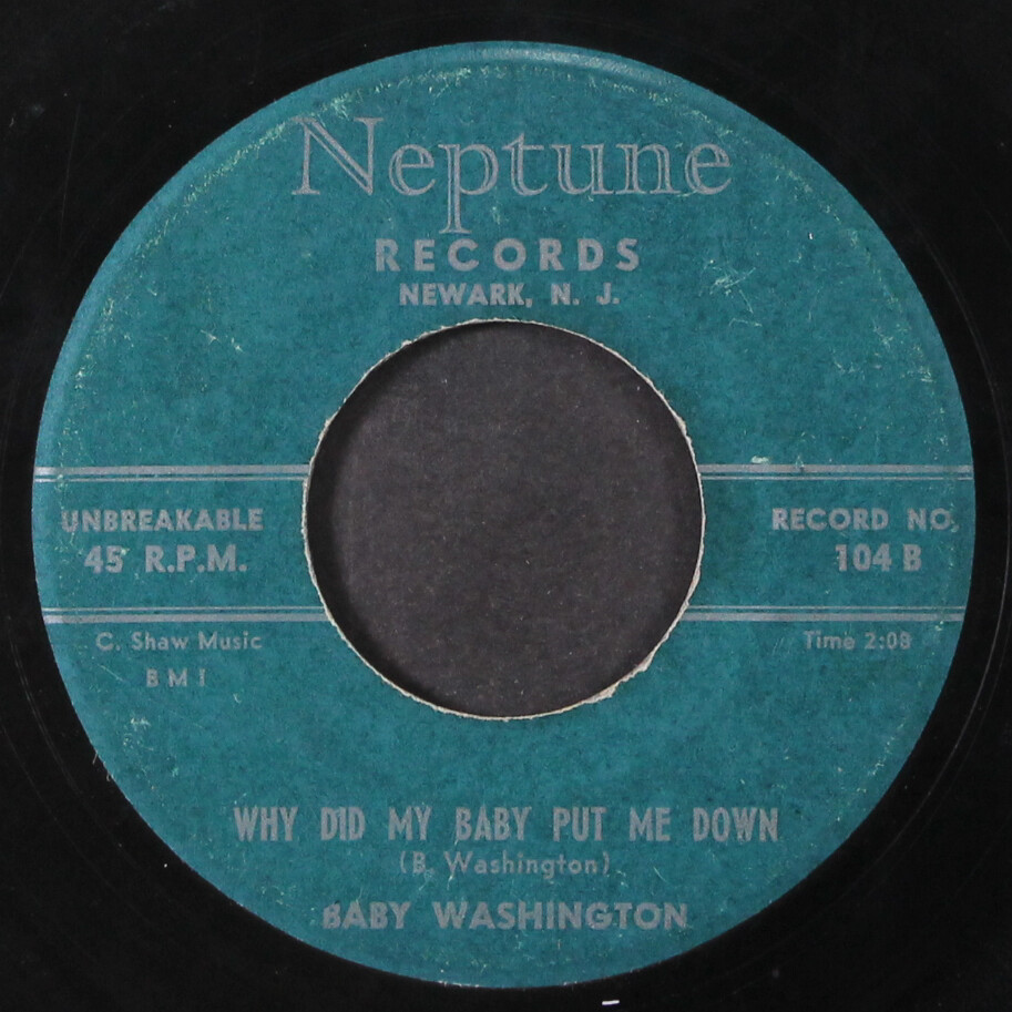 BABY WASHINGTON: the bells / why did my baby put me down NEPTUNE 7 ...