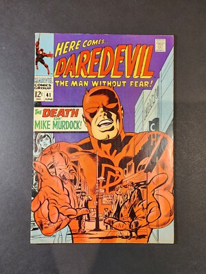 🗝 Silver Age Marvel Comics Daredevil #41 Death Of Mike Murdock 🗝 | eBay