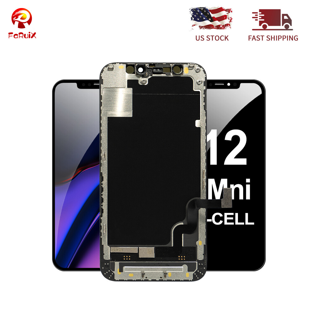 For iPhone 12 Mini LCD Display Face ID & True Tone HD 3D Screen ...