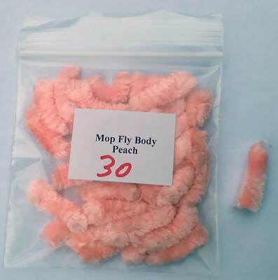 30 Mop Fly Body for Fly Tying - Peach / Sockeye / Salmon | eBay