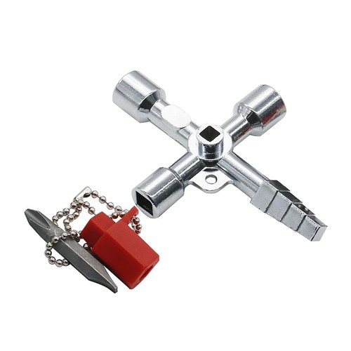 4 in 1 Multifunction Key Wrench Water Key Electrician Tool for Train ...