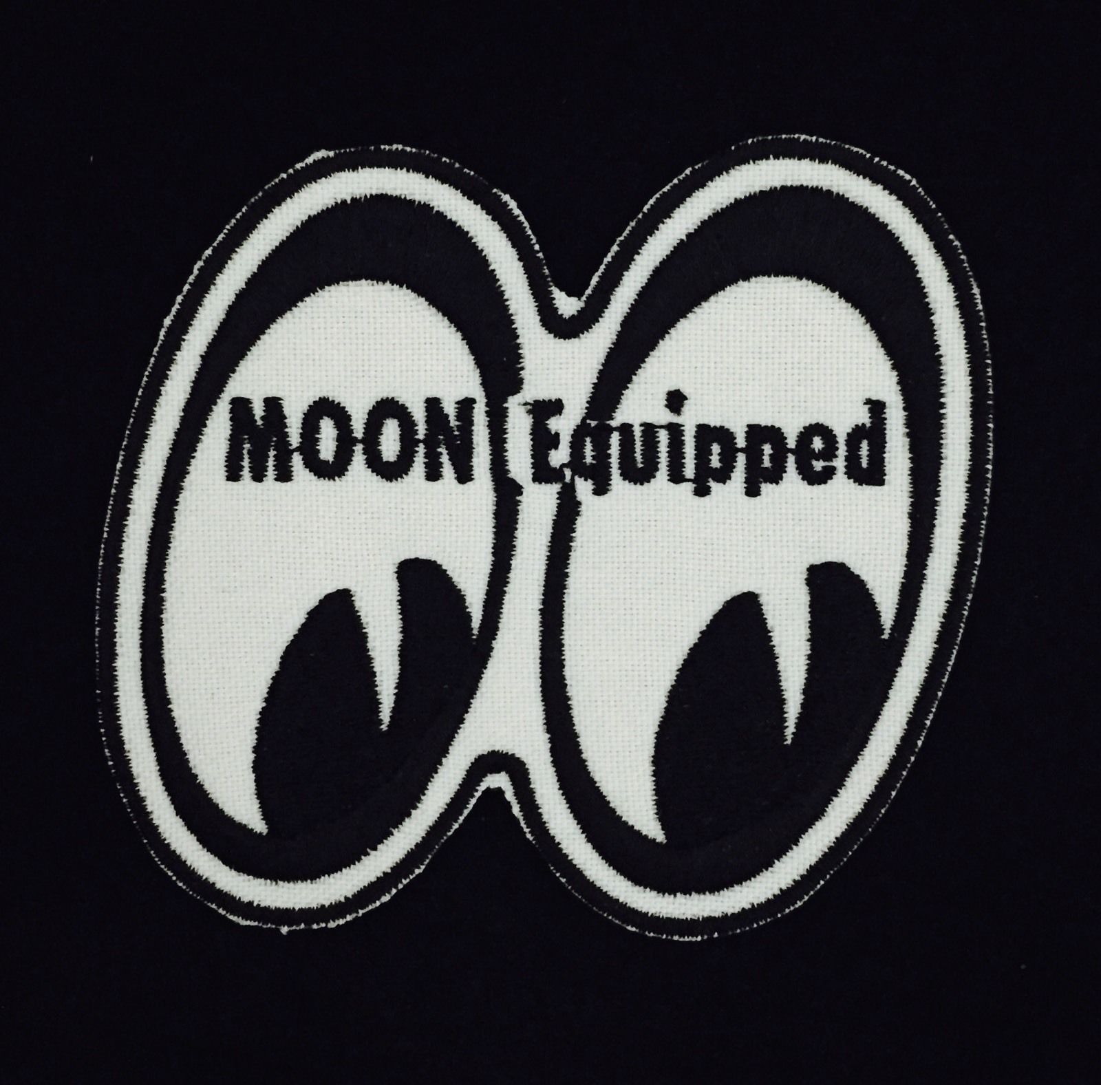 Racing MOON Equipped Vintage Embroidered Iron On Patch (NOS) 3" x 3 ...