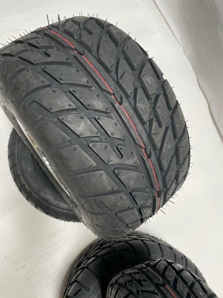 DWT A5 Polished Front Rear 18" Rims Sunf Street Tires YFZ450 Raptor ...