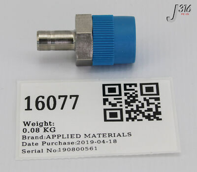 16077 APPLIED MATERIALS FTG TBG ADP 3/8TS 1/2MP SST (NEW) 3300-01384 | eBay