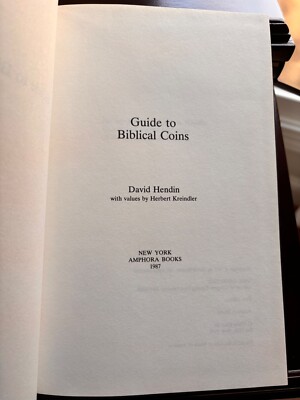 1987 1st Edition-GUIDE TO BIBLICAL COINS by David Handin Very Good-no ...