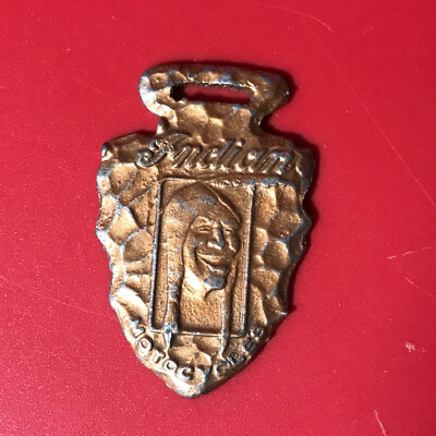 INDIAN MOTORCYCLE VINTAGE WATCH FOB LAUGHING INDIAN | eBay