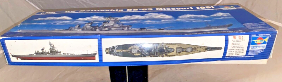 2002 TRUMPETER MODEL KIT #05705 US BATTLESHIP MISSOURI BB63 UNBUILT 1/ ...
