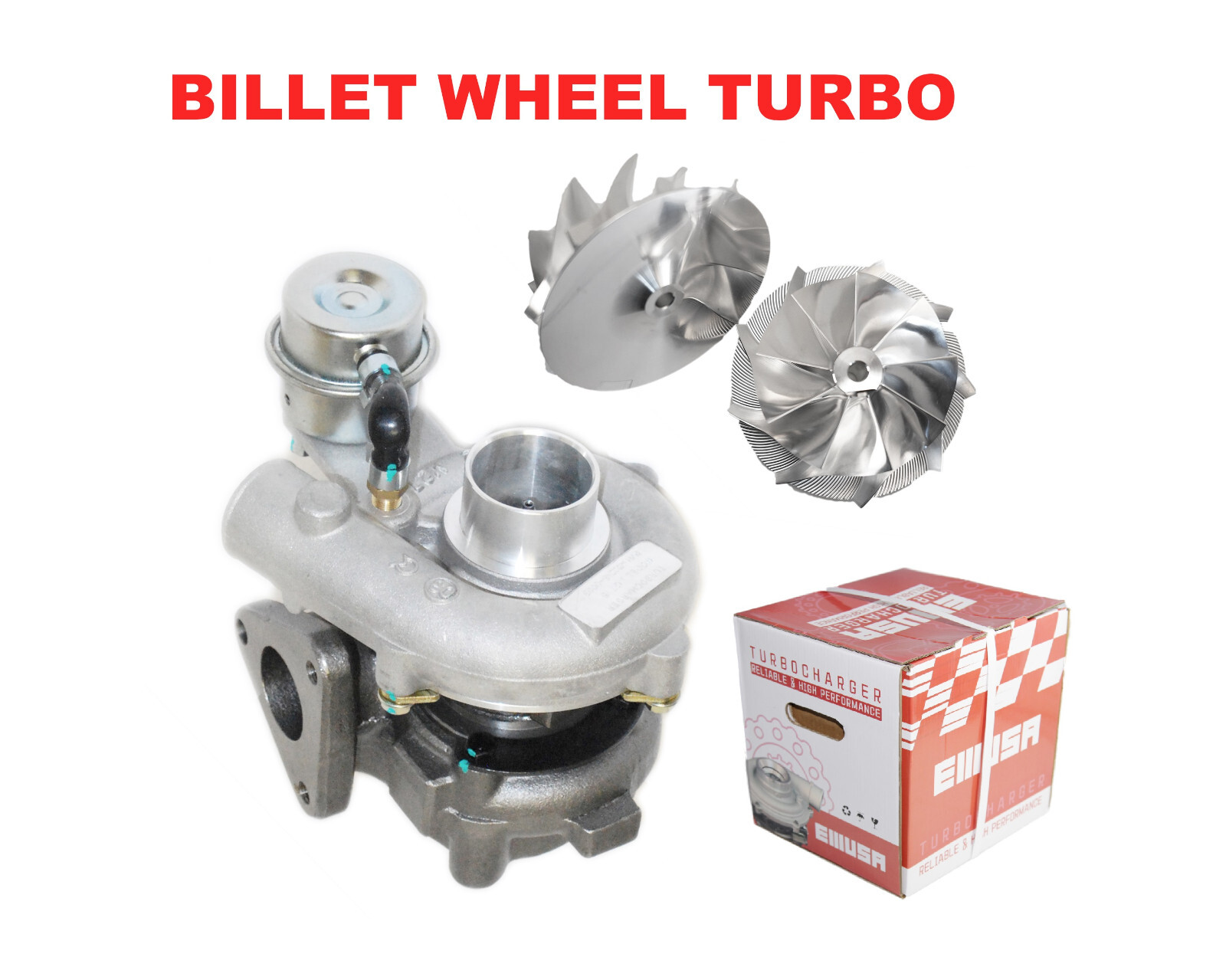 EMUSA BILLET WHEEL Turbo GT15 T15 Motorcycle ATV Bike Small Engine, 2-4 ...