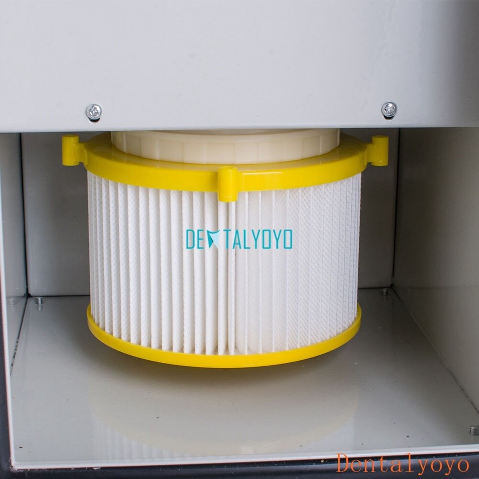 550W Digital Dental Lab Dust Collector Double Impeller Vacuum Dust ...