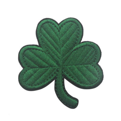 3 Leaf Clover Lucky Irish St paddy Patricks Day Hook and Loop Morale ...