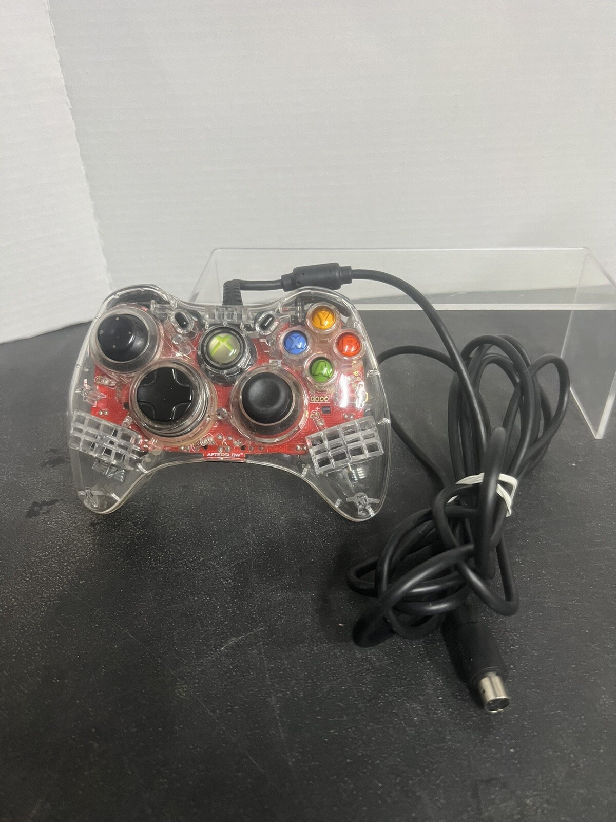 Xbox 360 AFTERGLOW CONTROLLER - wired video game controller CLEAR ...