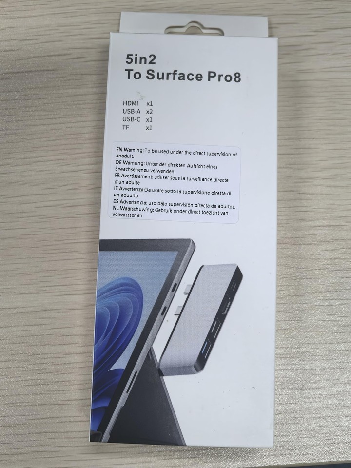 Microsoft Surface Pro 8 USB C Hub Adapter with 4K HDMI, USB-C ...