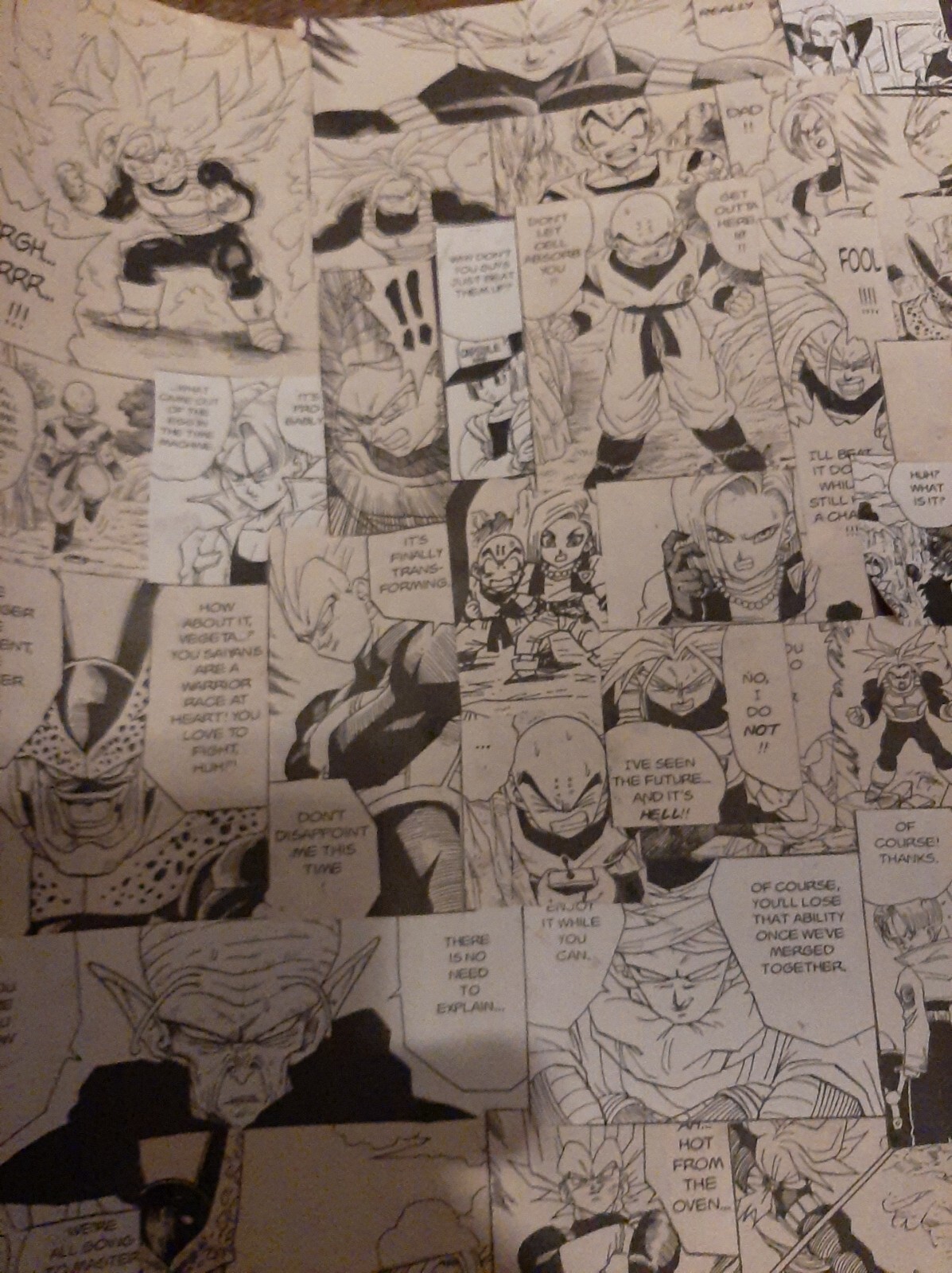 DIY Dragon Ball Z Manga Collage Poster | eBay