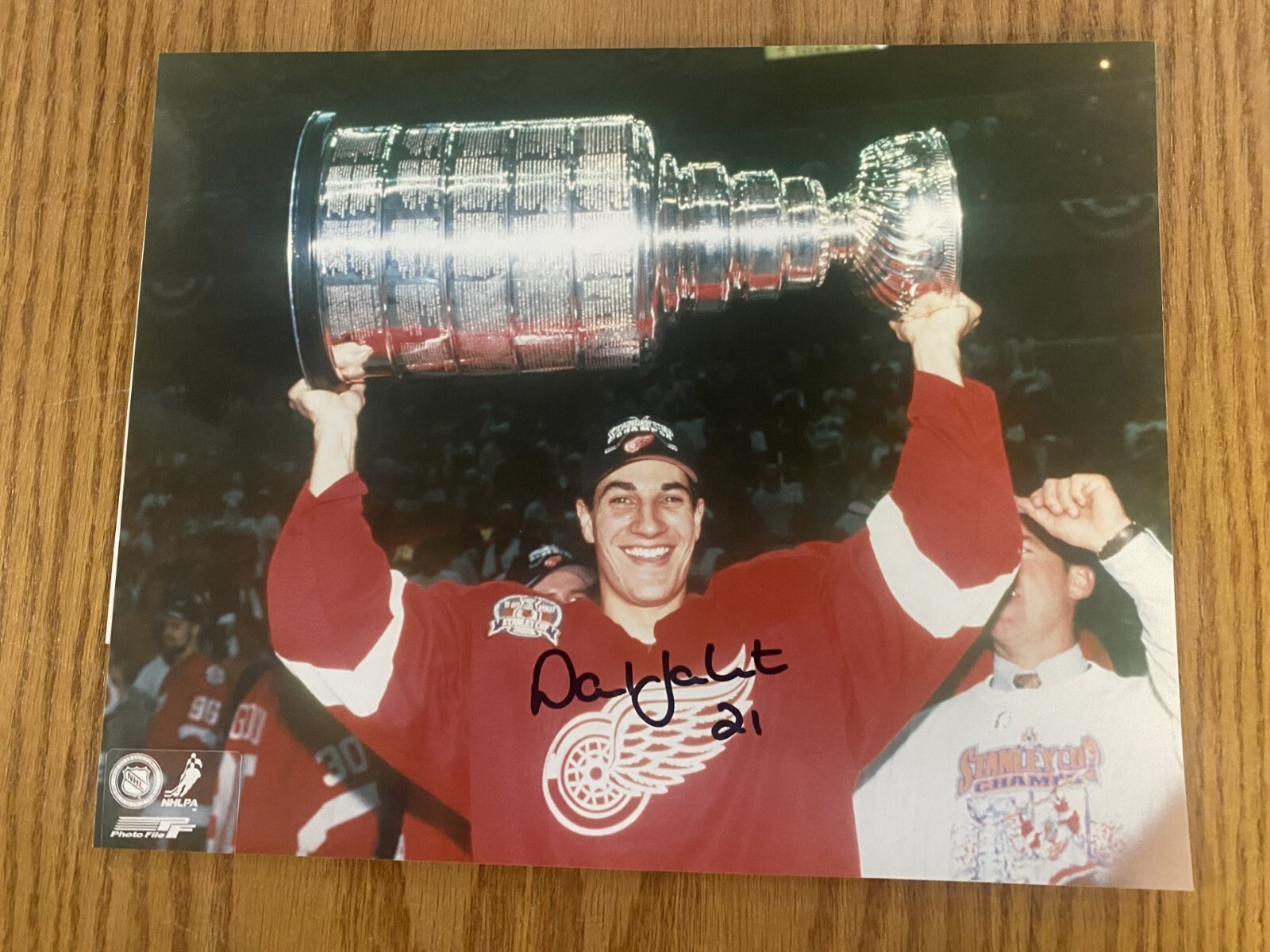 Darryl LaPlante Signed Autographed Detroit Red Wings 8x10 Photo with ...