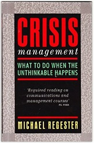Crisis Management by Regester, Michael Paperback Book The Fast Free ...