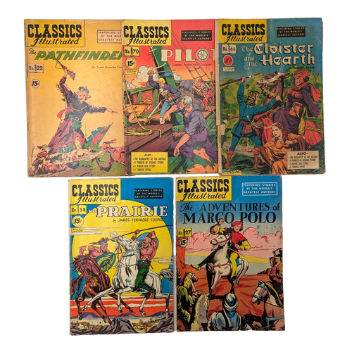 Lot Of 5 Rare Vintage 1940s-50s "Classics Illustrated" Comic Book ...